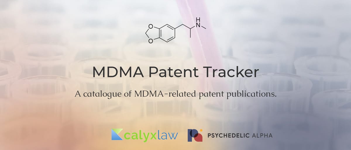 MDMA Patent Tracker - Psychedelic Alpha