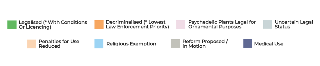 Worldwide Psychedelic Laws - Psychedelic Alpha