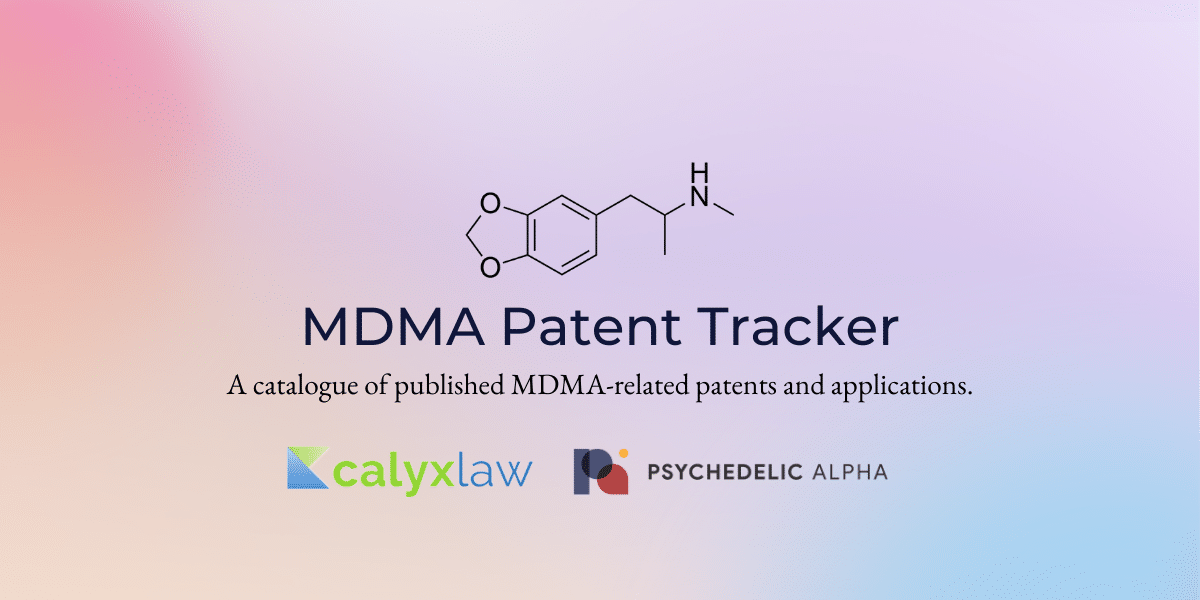 MDMA Patent Tracker - Psychedelic Alpha