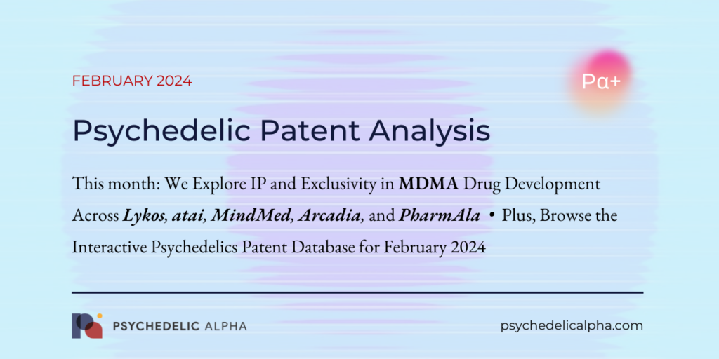 Pα+ Psychedelic Patent Analysis: February 2024 - Psychedelic Alpha
